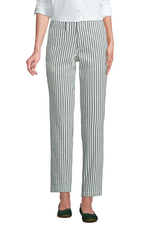 LANDS' END Lands' End Mid Rise Classic Straight Leg Ankle Chino Pants